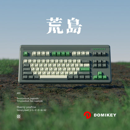 Domikey Desert Island Cherry Profile Triple/Doubleshot ABS Keycap Set
